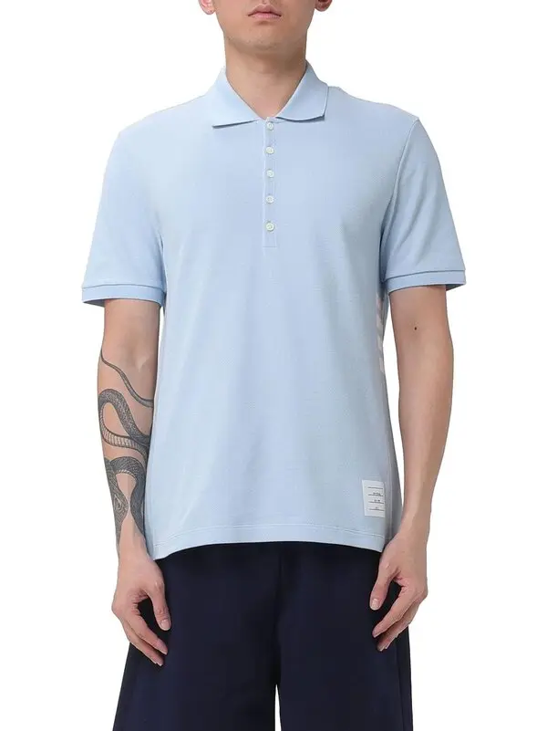 Thom Browne Polo Shirt - Gnawed Blue