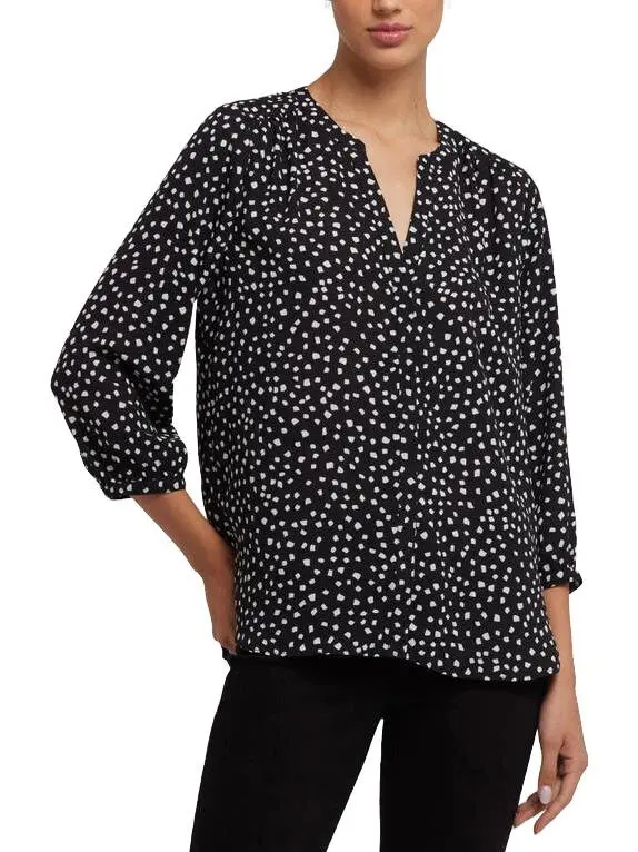NYDJ Pintuck Top - Francoise Dots