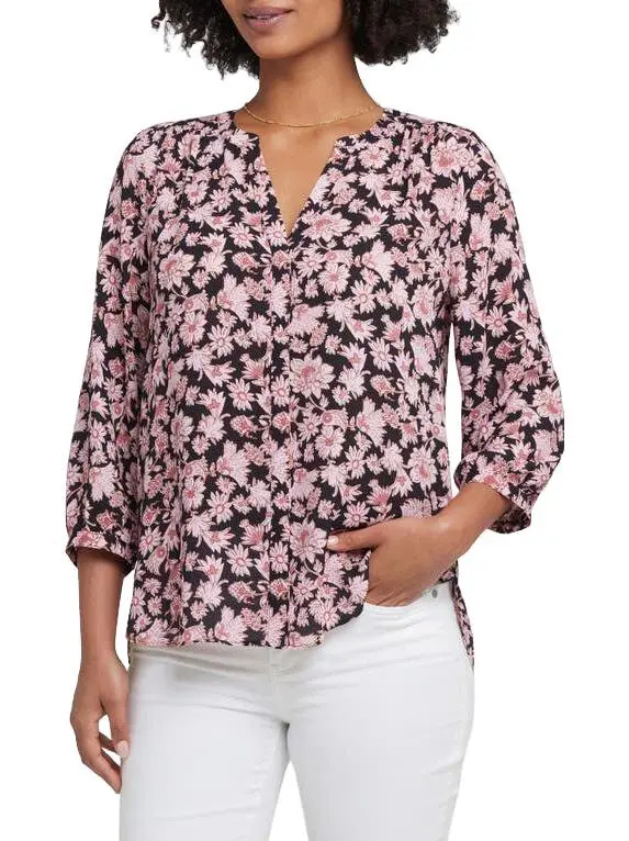 NYDJ Pintuck Top - Lilla Garden