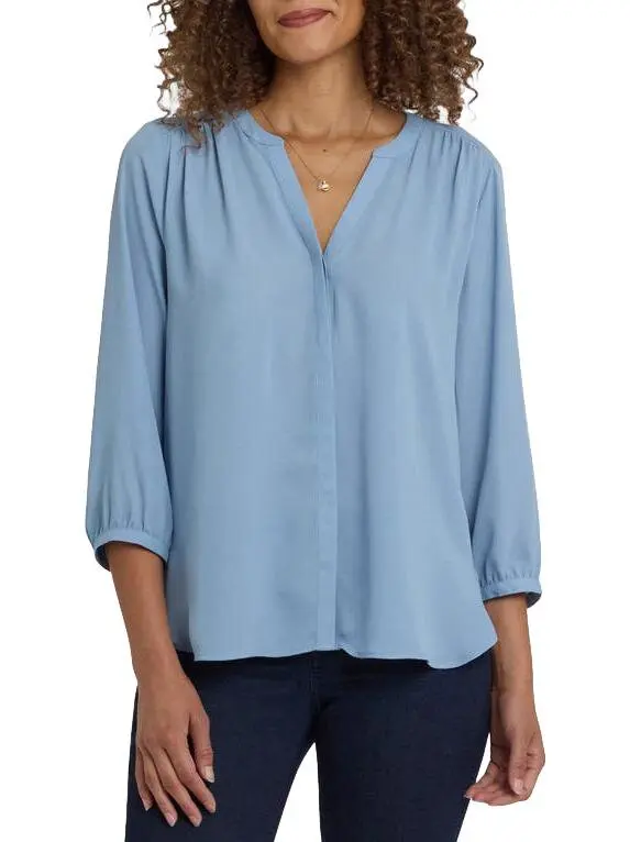 NYDJ Pintuck Top - Mountain Spring