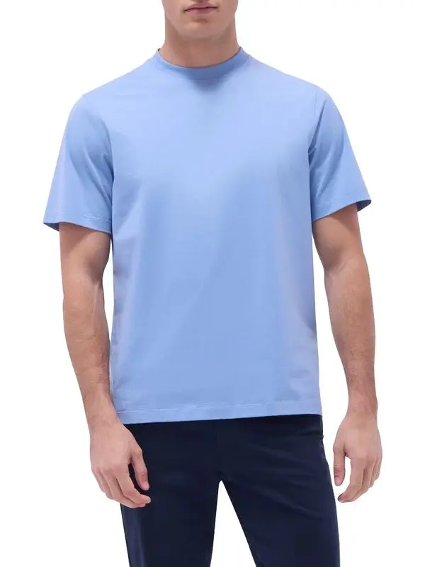 Bugatchi Ooohcotton® Crewneck T-shirt - Air Blue