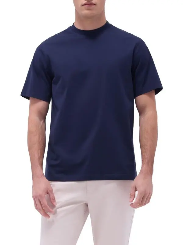 Bugatchi Ooohcotton® Crewneck T-shirt - Navy