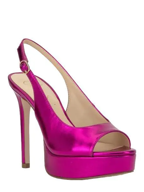 Jessica Simpson Sibilla Slingback Platform Sandal - Bright Fuchsia