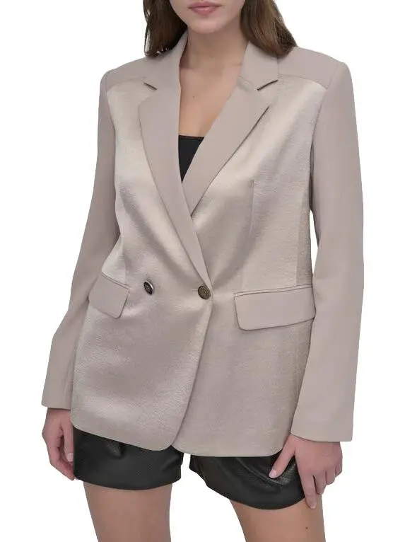 Dkny Open Back Blazer - Pebble