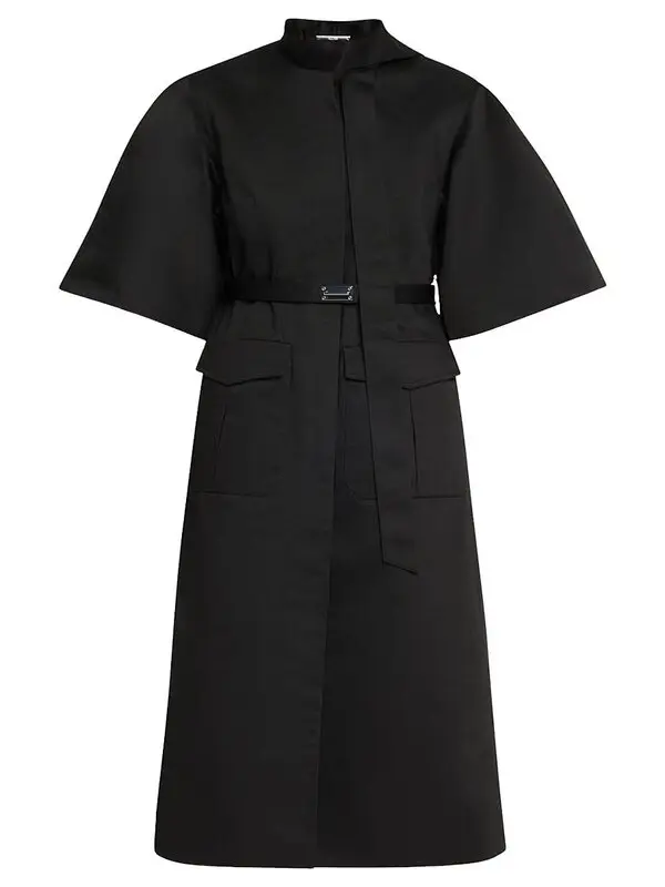 Alexis Ilardi Belted Midi Dress - Black