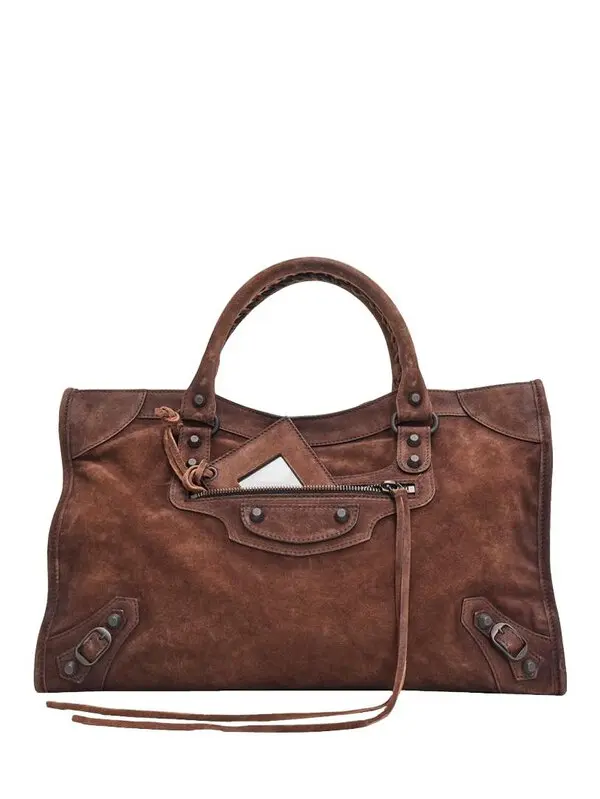Balenciaga Le City Medium Tote Bag - Camel