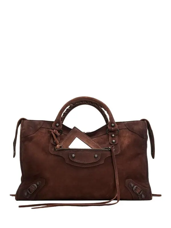 Balenciaga Le City Medium Tote Bag - Light Brown
