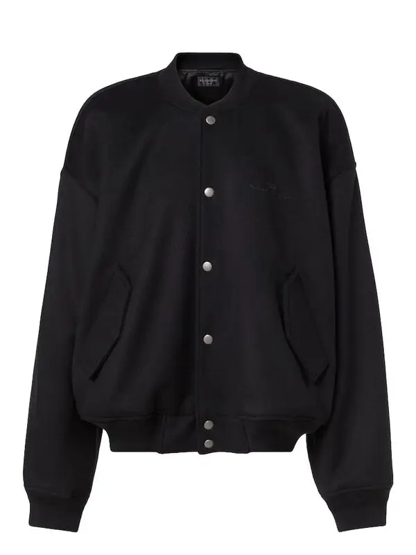 Balenciaga Wool Bomber Jacket - Black