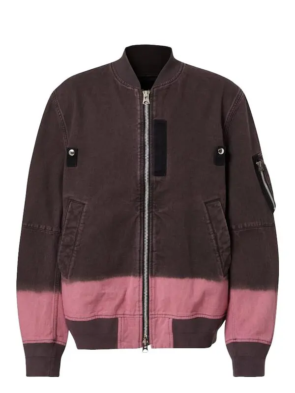 Sacai Ombré Cotton Blouson - Brown