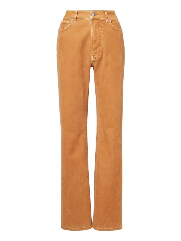 Rabanne High-rise Straight Leg Jeans - Orange
