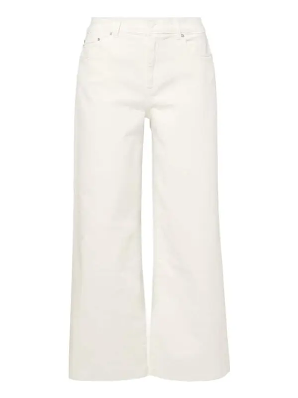 Ag Saige High-rise Wide-leg Jeans - White
