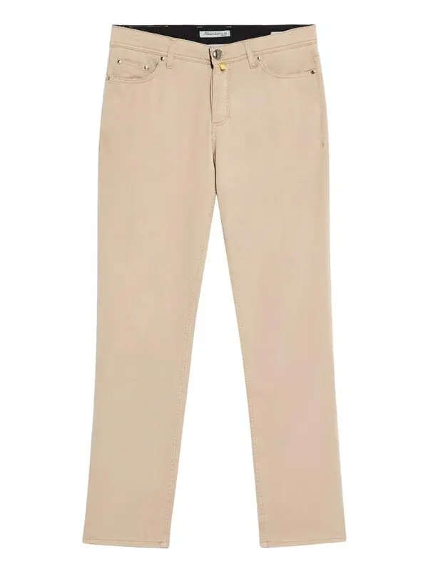 SARTORIO Straight-fit Five-pocket Pants - Beige