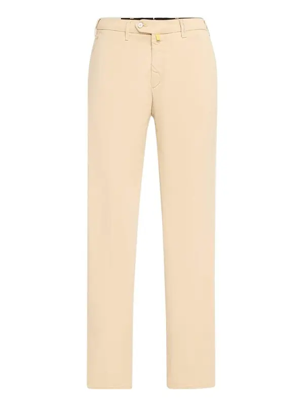 SARTORIO Straight-fit Four-pocket Trousers - Lt Brwn