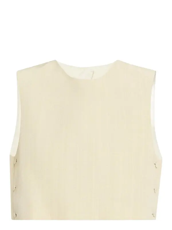 JIL SANDER Cropped Waistcoat - Lemon Green