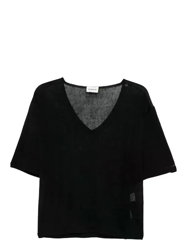 P.a.r.o.s.h Fine-knit Blouse - Black