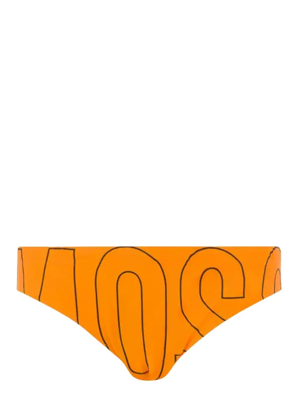 Moschino Print Swim Briefs - Orange