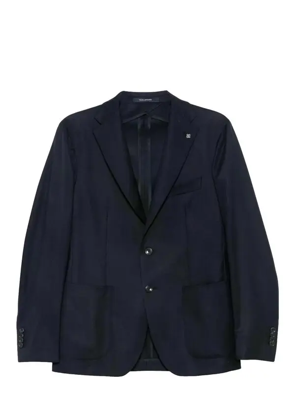 Tagliatore Brooch-detail Blazer - Blue