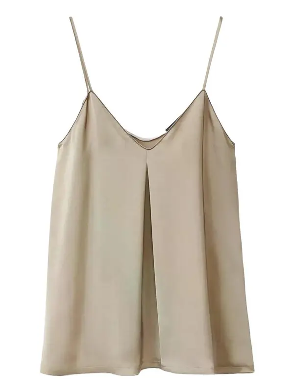 Fabiana Filippi Pleated Tank Top - Neutrals