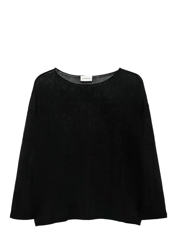 P.a.r.o.s.h Fine-knit Blouse - Black