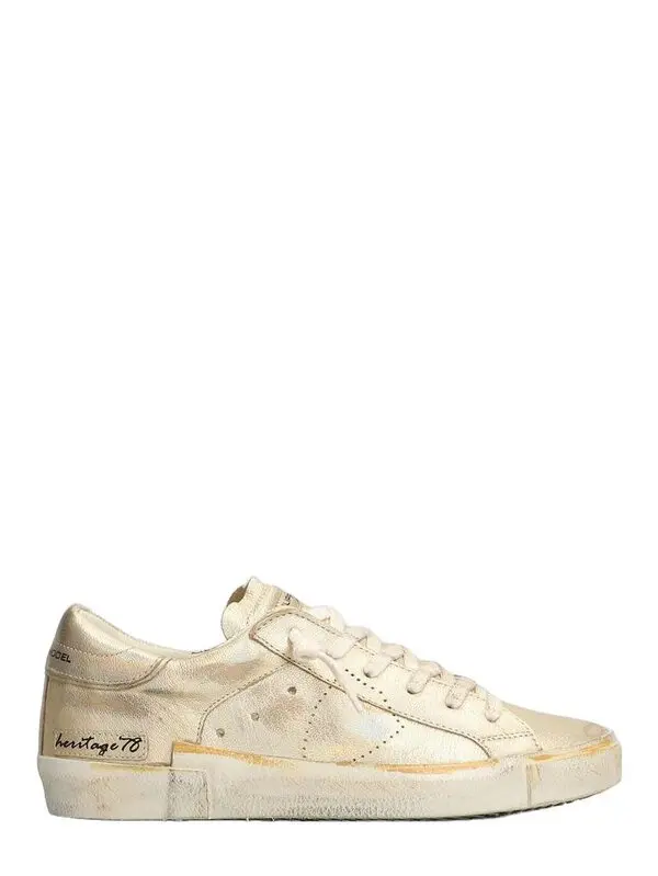 Philippe Model Prsx Low Top Sneakers - Gold