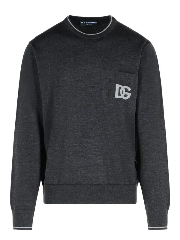 Dolce & Gabbana Virgin Wool Sweater - Grey