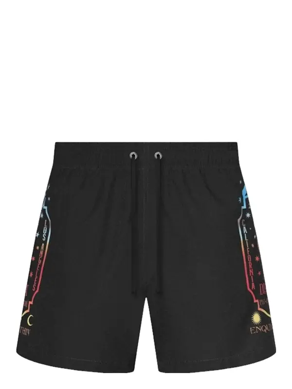 Amiri Fortune Swim Trunk - Black