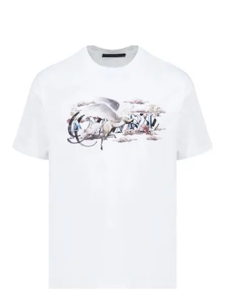 Amiri Pegasus Script Logo Tee Shirt - White