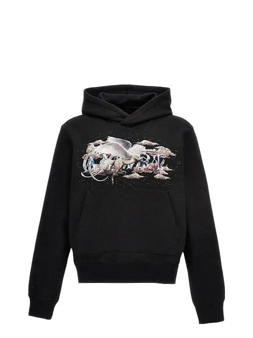 Amiri Pegasus Script Hoodie - Black