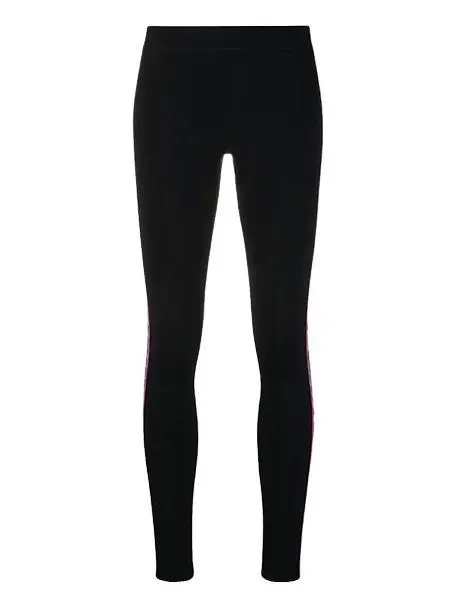 Off-White Logotape Detail Leggings - Black/blue/pink