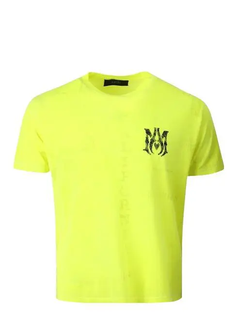 Amiri Army Stencil Tee Shirt - Lime