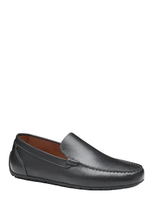 Johnston & Murphy Beck Venetian Loafer - Black Full Grain