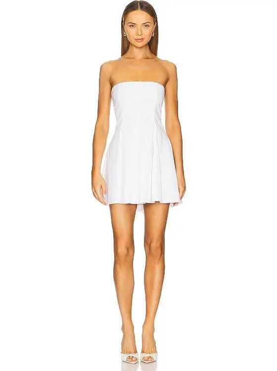 AZLEE X Sable Mini Dress - White