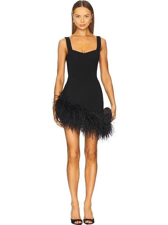 SANTA BRANDS Swan Mini Dress - Black