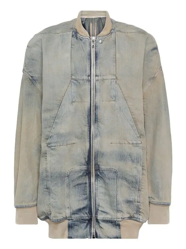 Rick Owens Sphinx Jumbo Dyed Denim Jacket - Blue