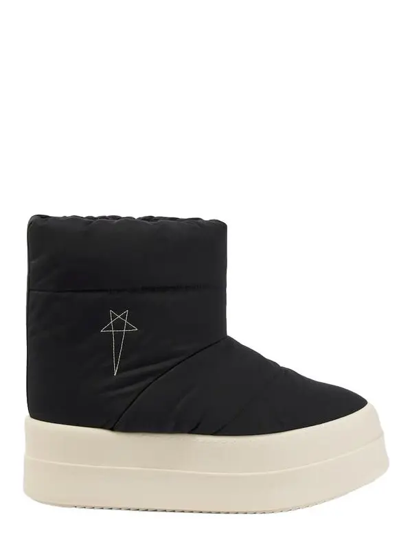 Rick Owens Mega Bumper Lunar Biker Boots - Black