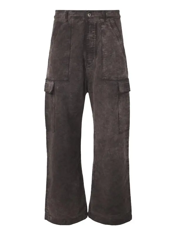 Rick Owens Denim Cargo Pants - Grey