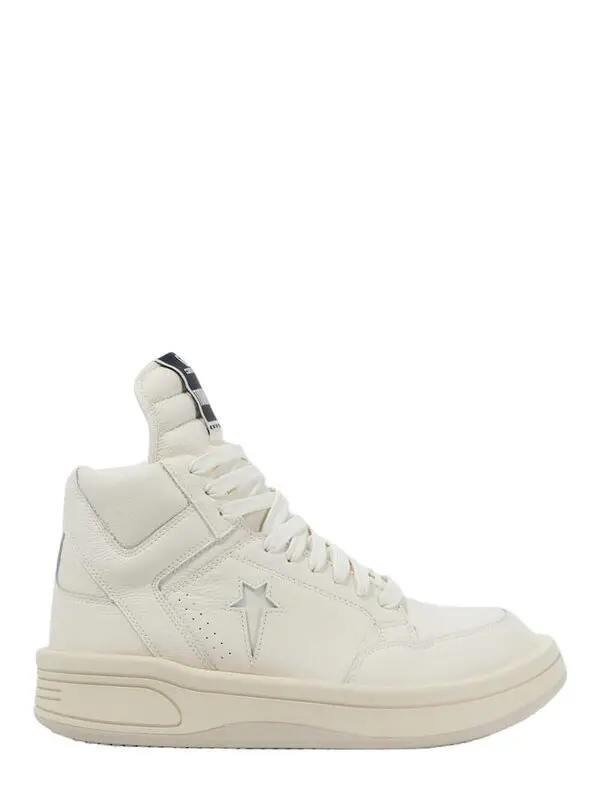 Rick Owens X Converse Turbowpn Leather Sneakers - White