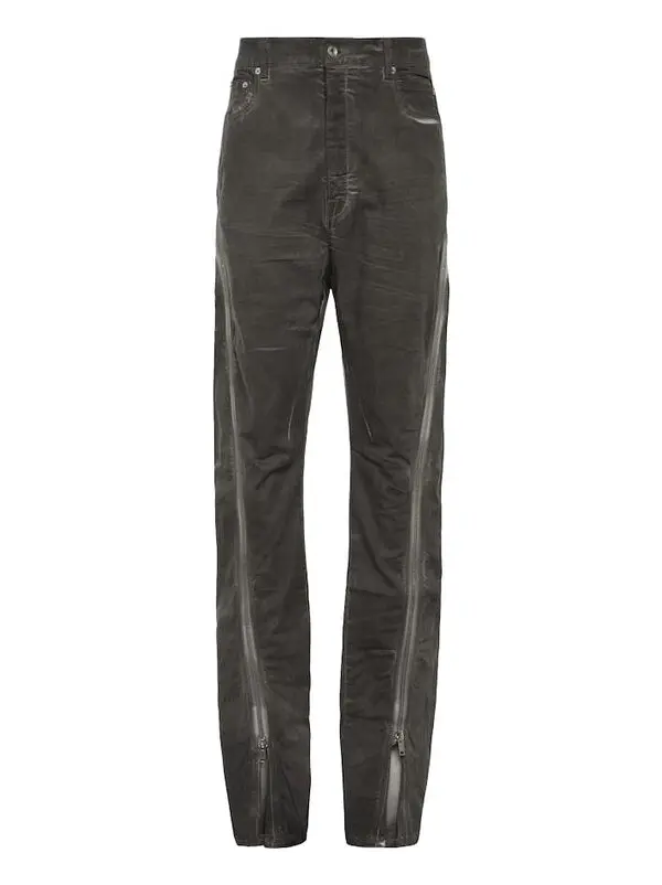 Rick Owens Paneled Tapered Jeans - Grey