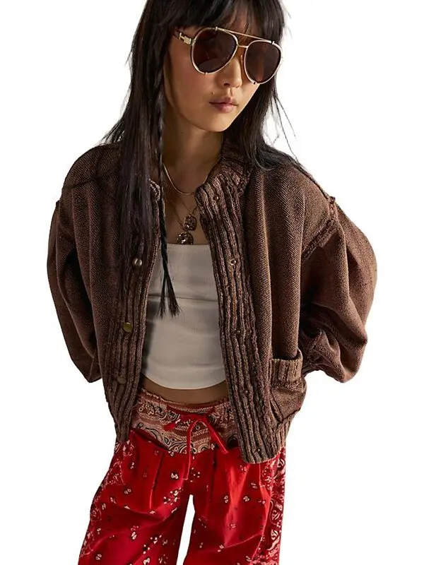 Free People We The Free Cute In This Cardi - Brownies