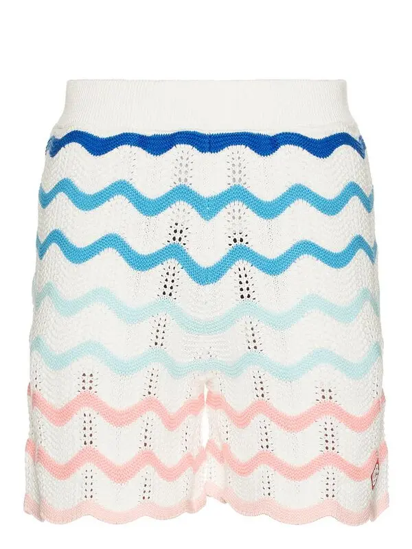 Casablanca Wave Knit Shorts - Multi