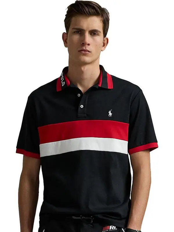 Ralph Lauren Classic Fit Striped Soft Cotton Polo - Polo Black Multi
