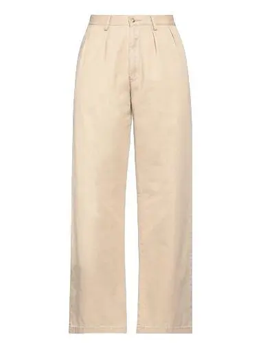 Denimist Cotton Gabardine Wide-leg Pants - Beige