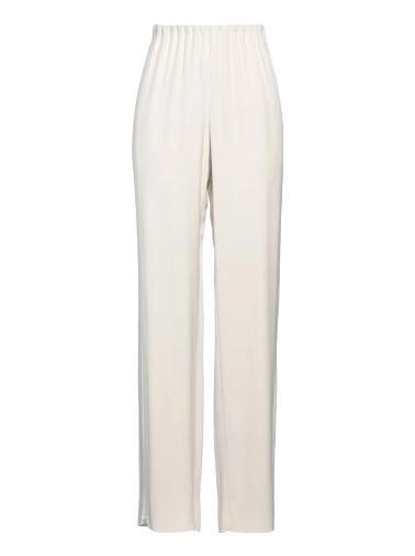 Emporio Armani Viscose Wide-leg Pants - Ivory