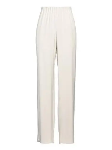 Emporio Armani Wide-leg Viscose Pants - White