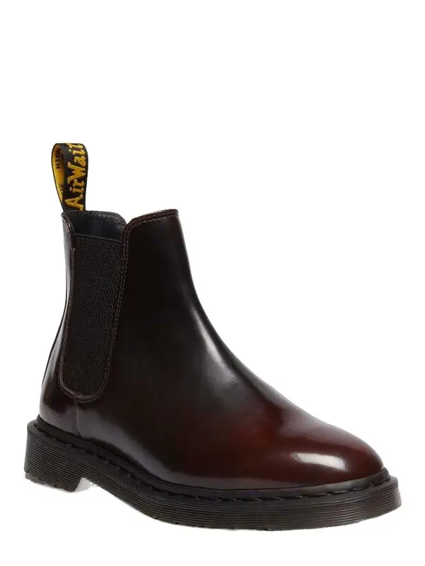 Dr. Martens Graeme Arcadia Leather Chelsea Boots - Red