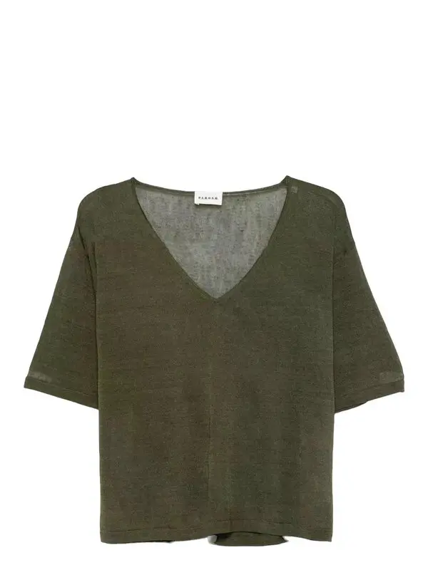 P.a.r.o.s.h Fine-knit Blouse - Green