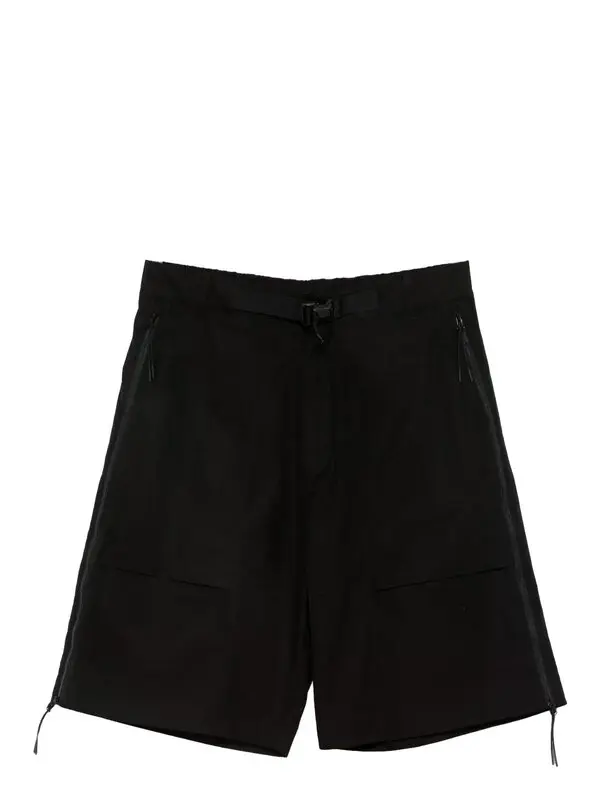 C.P. COMPANY Logo-patch Bermuda Shorts - Black