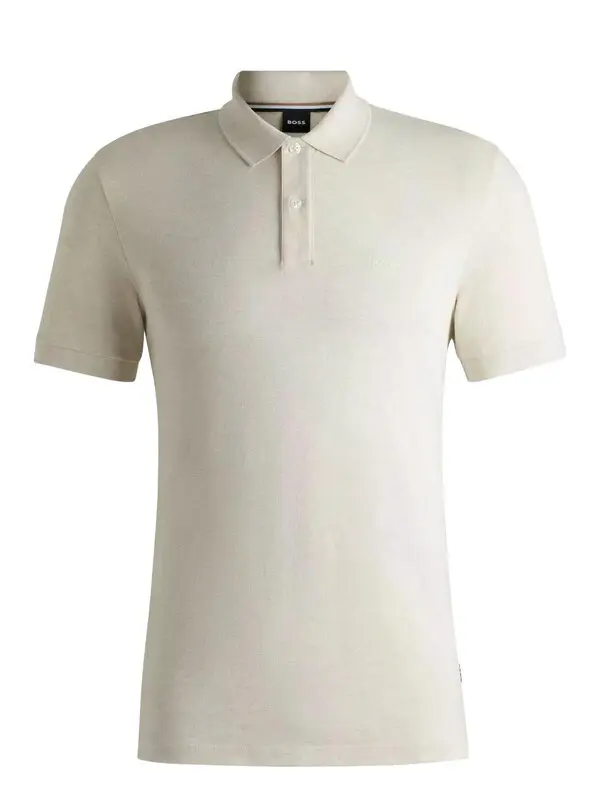 BOSS Cotton Polo Shirt - Neutrals