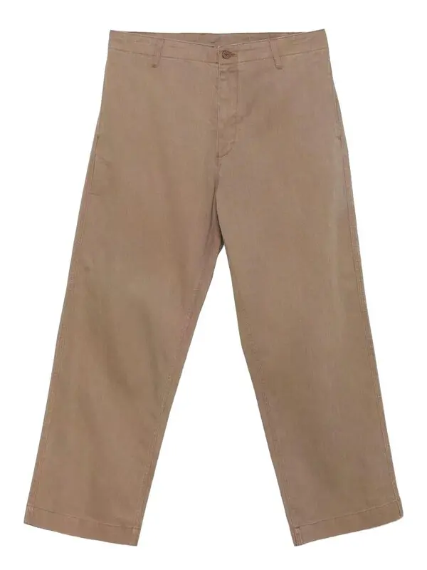 Emporio Armani Straight Trousers - Neutrals