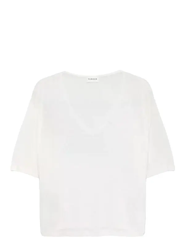 P.a.r.o.s.h Fine-knit Blouse - White